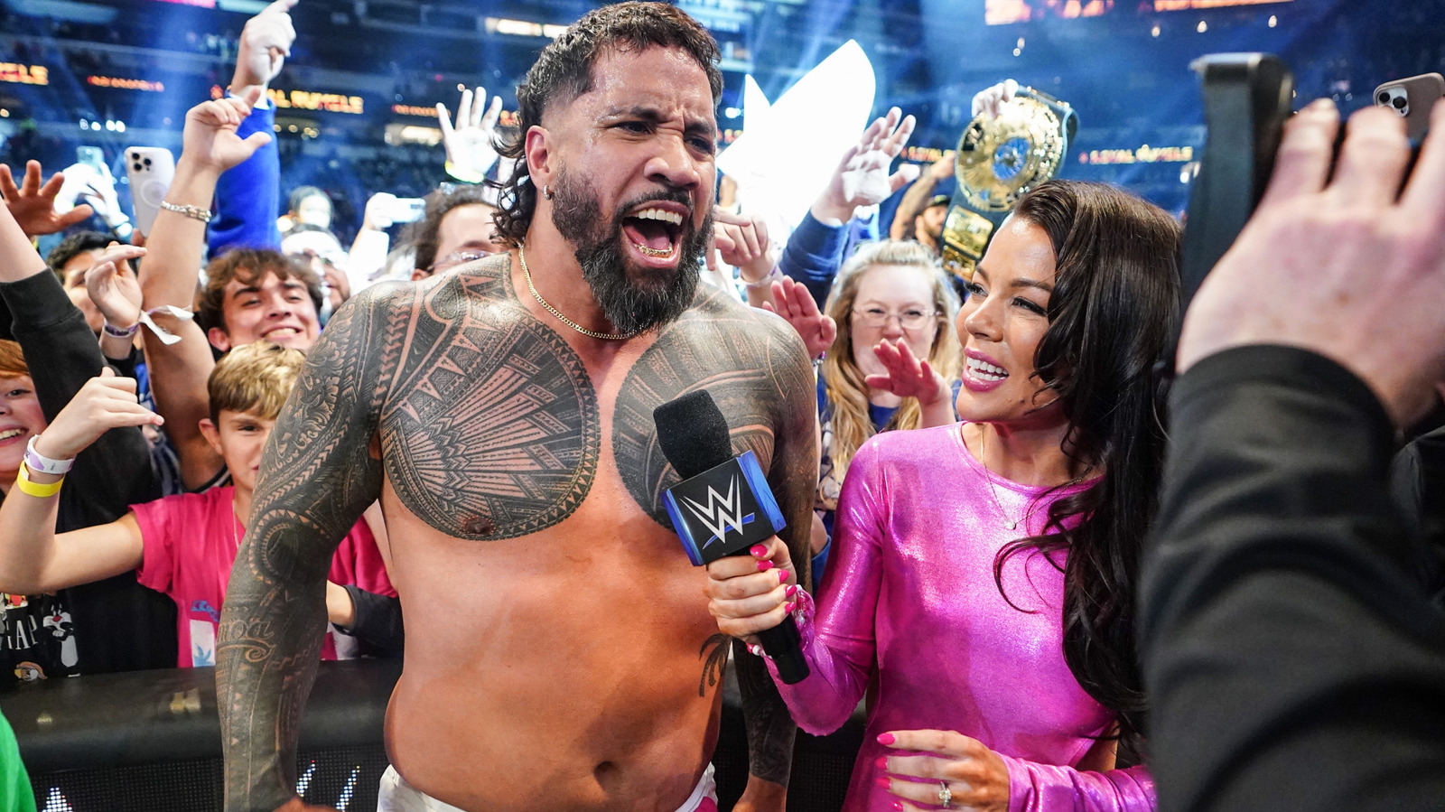 Jey Uso reacciona a su victoria de WWE Royal Rumble Jey Uso reacciona a su victoria de WWE Royal Rumble