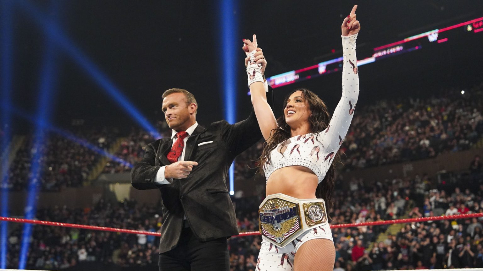 El campeón estadounidense femenino de la WWE, Chelsea Green, dice que ...