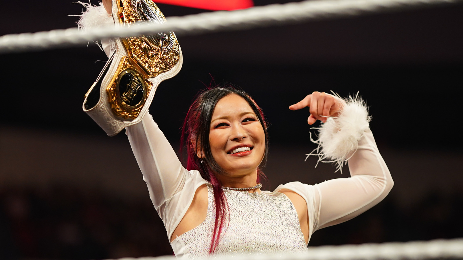 El campeón del mundo femenino Iyo Sky desafía a Rhea Ripley al partido ...